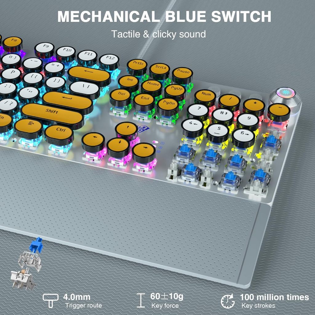 Jual Keyboard Gaming Multimedia Mechanical AULA F2088 - Keycaps model ...