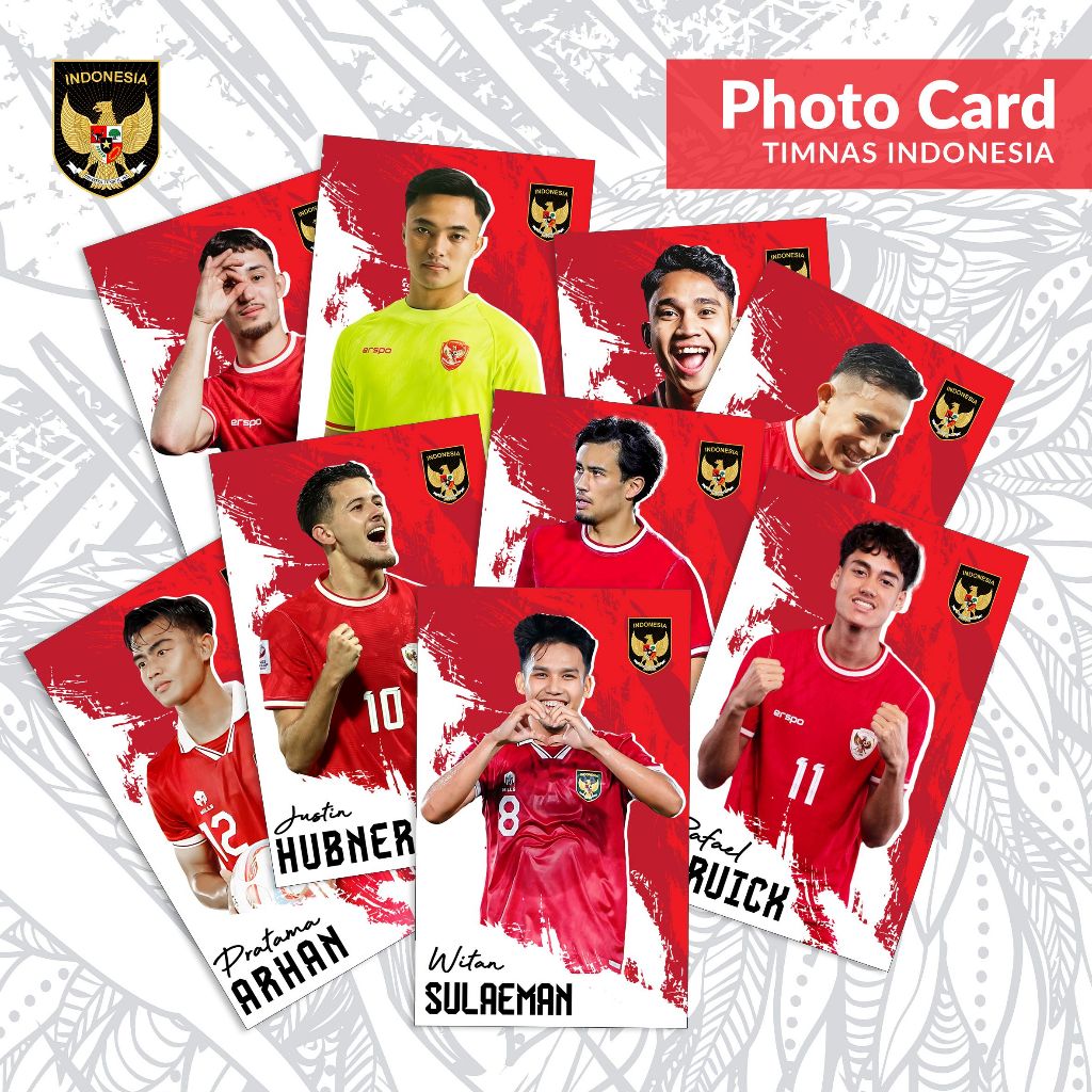 Jual Cocol Store - Photo Card Timnas Indonesia + Holder Acrylic (Bonus ...