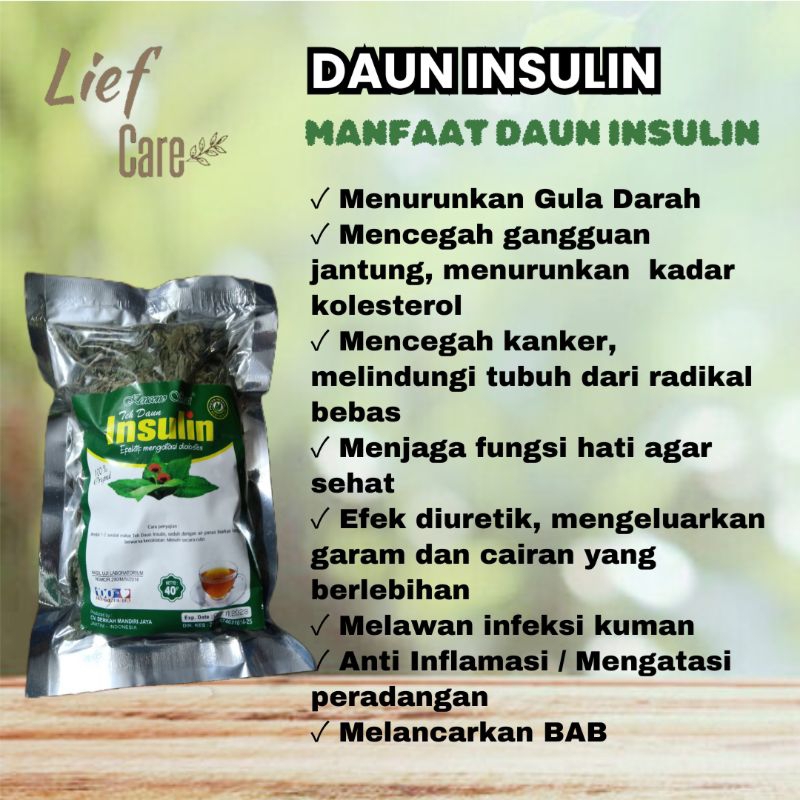 Jual DAUN INSULIN KENCONO SARI TEH DAUN INSULIN MENURUNKAN GULA DARAH ...