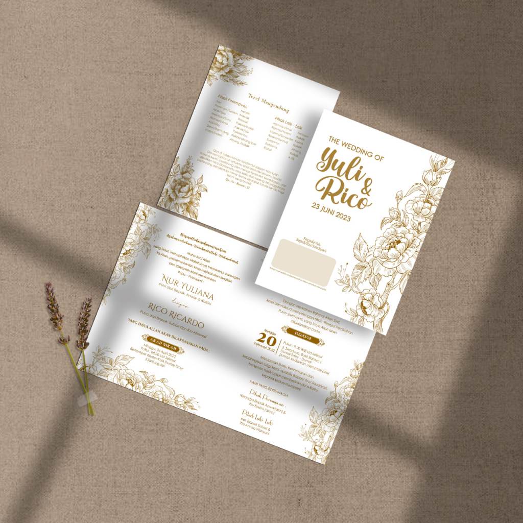 Jual Cetak Undangan Hitam Putih Murah Pernikahan Khitanan | Shopee ...