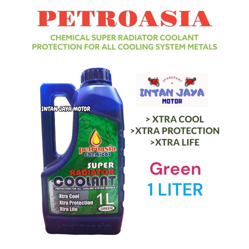 Jual PETROASIA SUPER RADIATOR COOLANT 1L GREEN AIR RADIATOR HIJAU IJO 1 ...