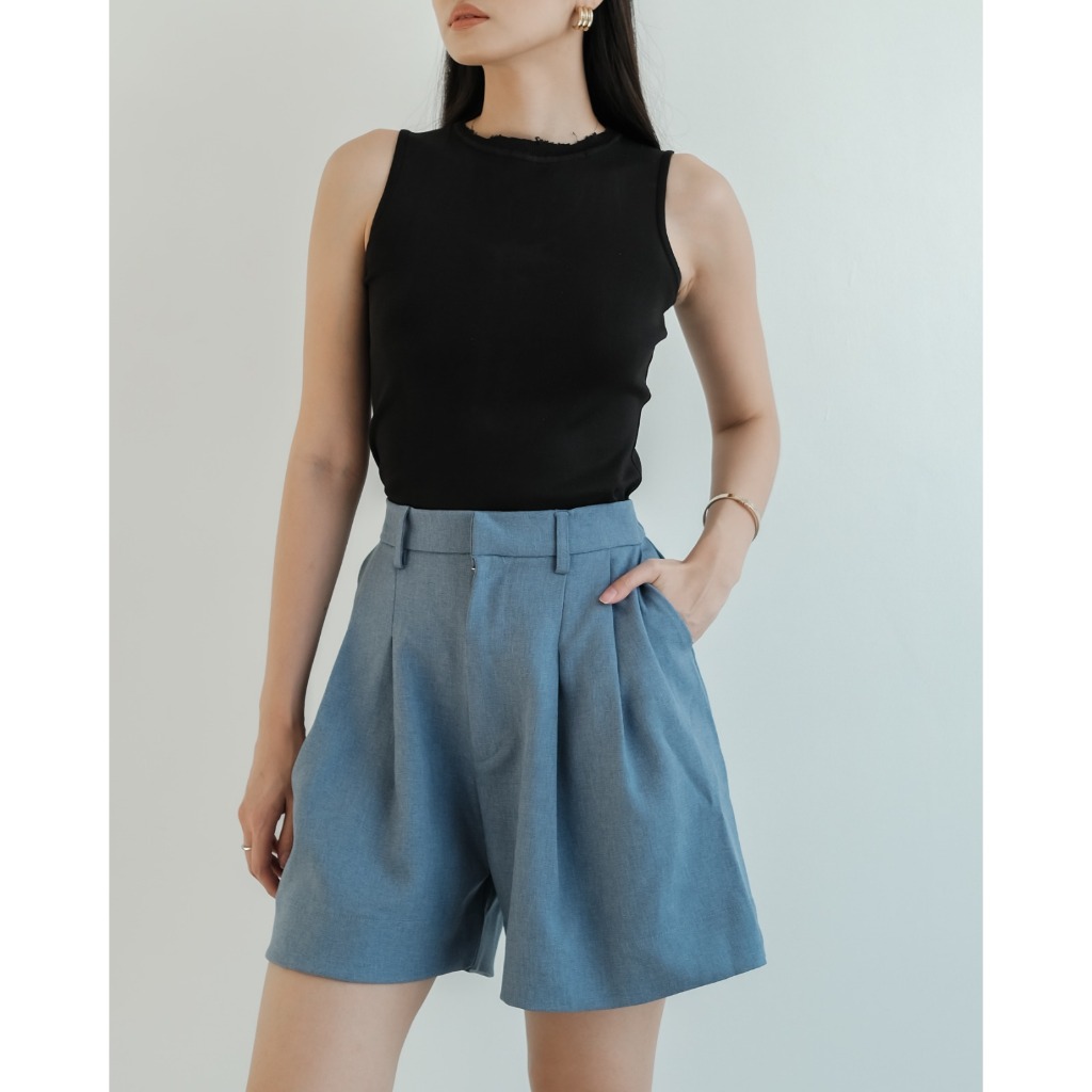 Jual Seminggu.rtw - Runa Pleated Short Pants | Shopee Indonesia