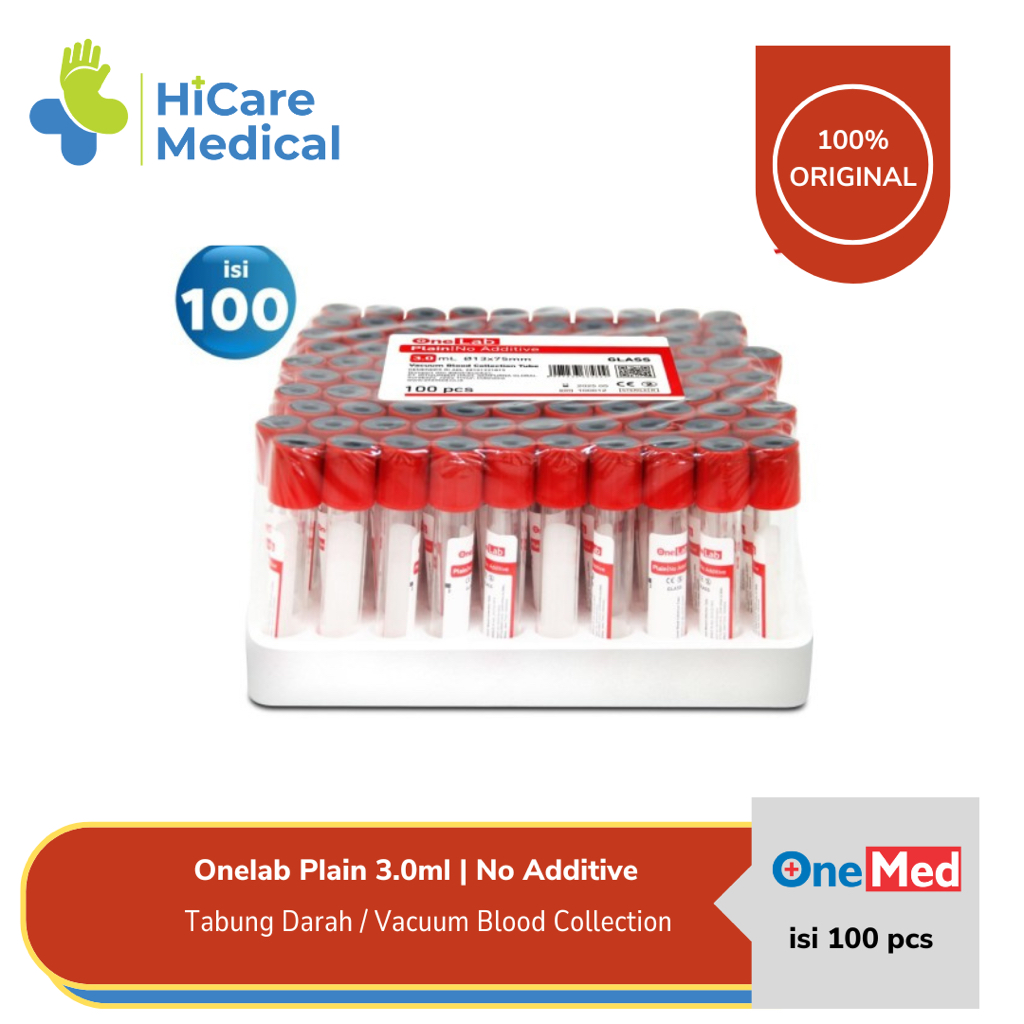 Jual Tabung Darah Onelab Plain 3ml | Shopee Indonesia