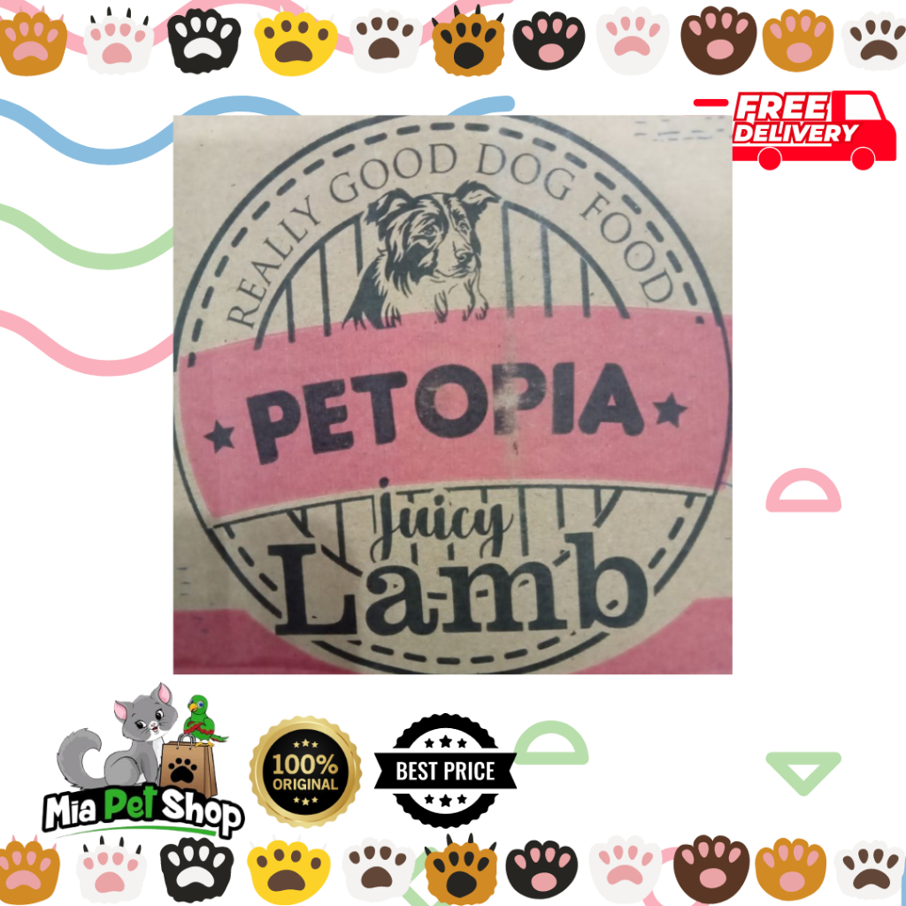 Jual Wet Dog Food PETOPIA Lamb Flavour 380gr (1 dos x 24pc) - Makanan ...
