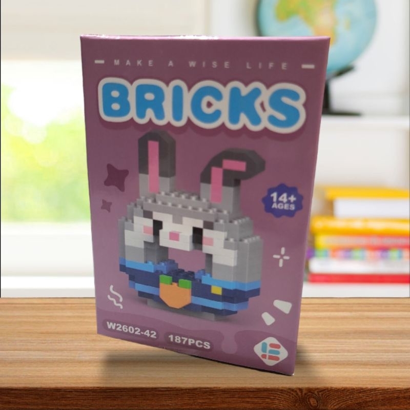 Jual mini bricks karakter bentuk donat | Shopee Indonesia