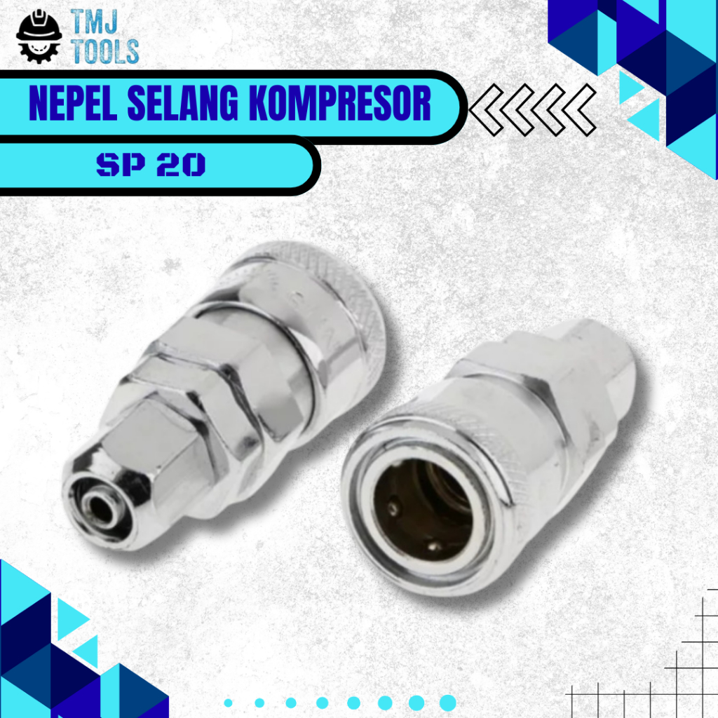 Jual Nepel Selang Kompresor SP 20 Penyambung Quick Coupler Konektor ...