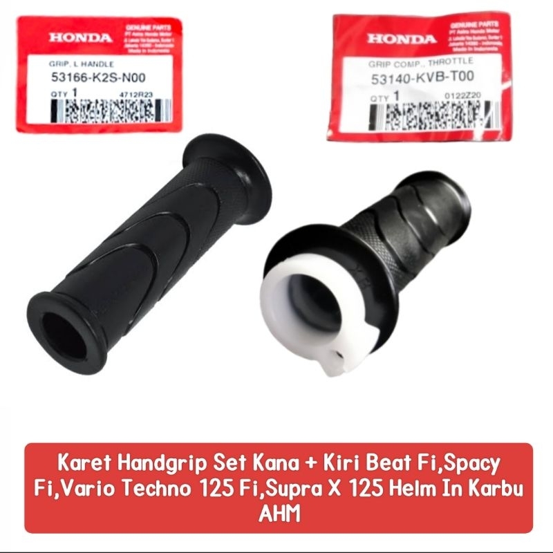 Jual AHM Karet handgrip hanfat set Beat Fi,Spacy Fi,Vario Techno 125 ...