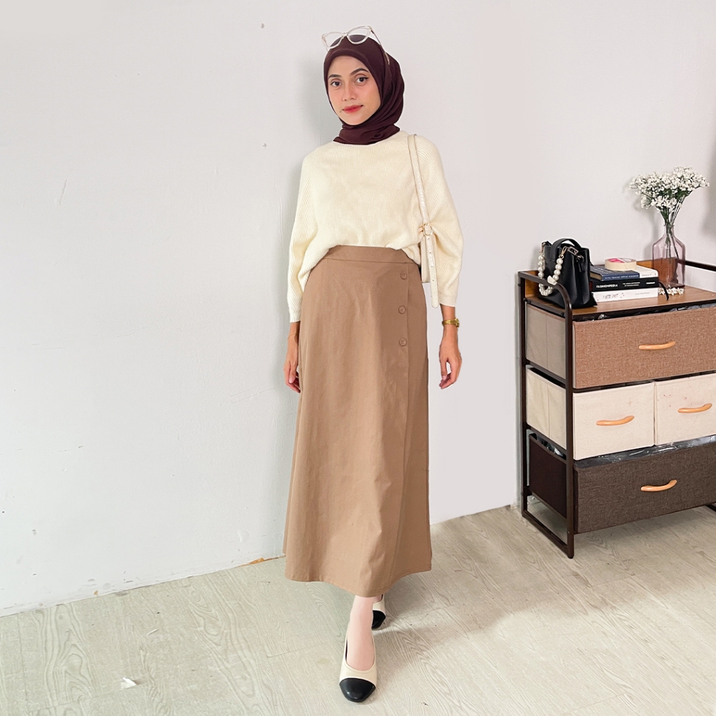 Jual Rokgaliya - Rami Skirt | Rok Kerja Model A-line | Muslimah Syar'i ...