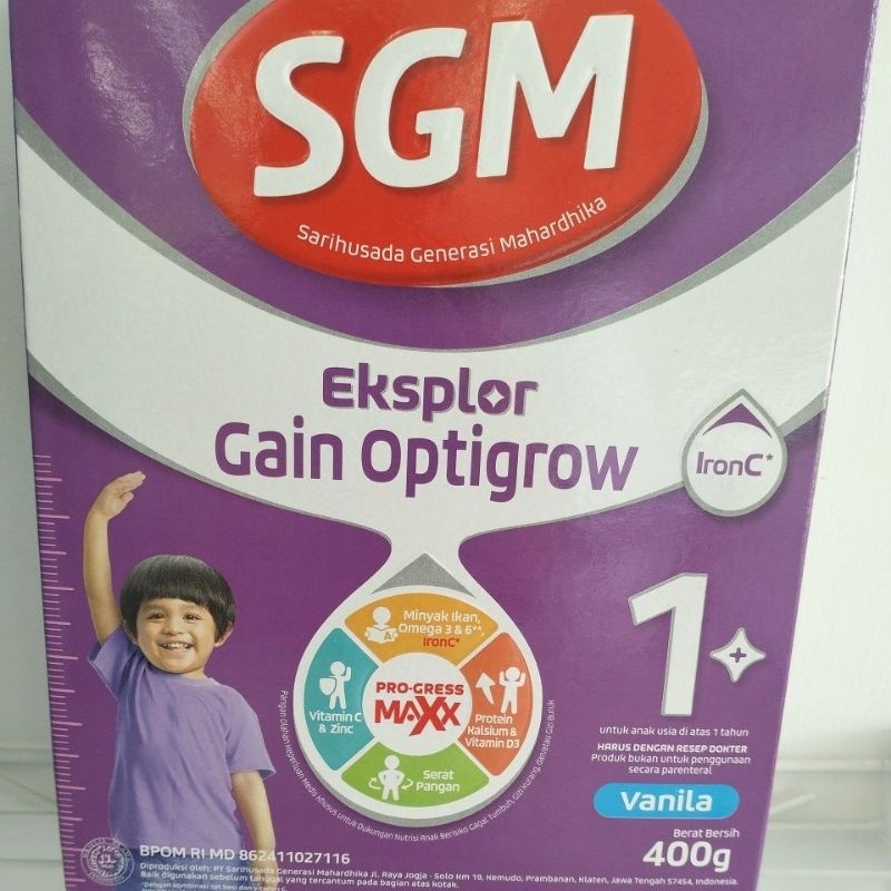 Jual SGM Gain Optigrow 1+ (usia 1 tahun keatas) | Shopee Indonesia