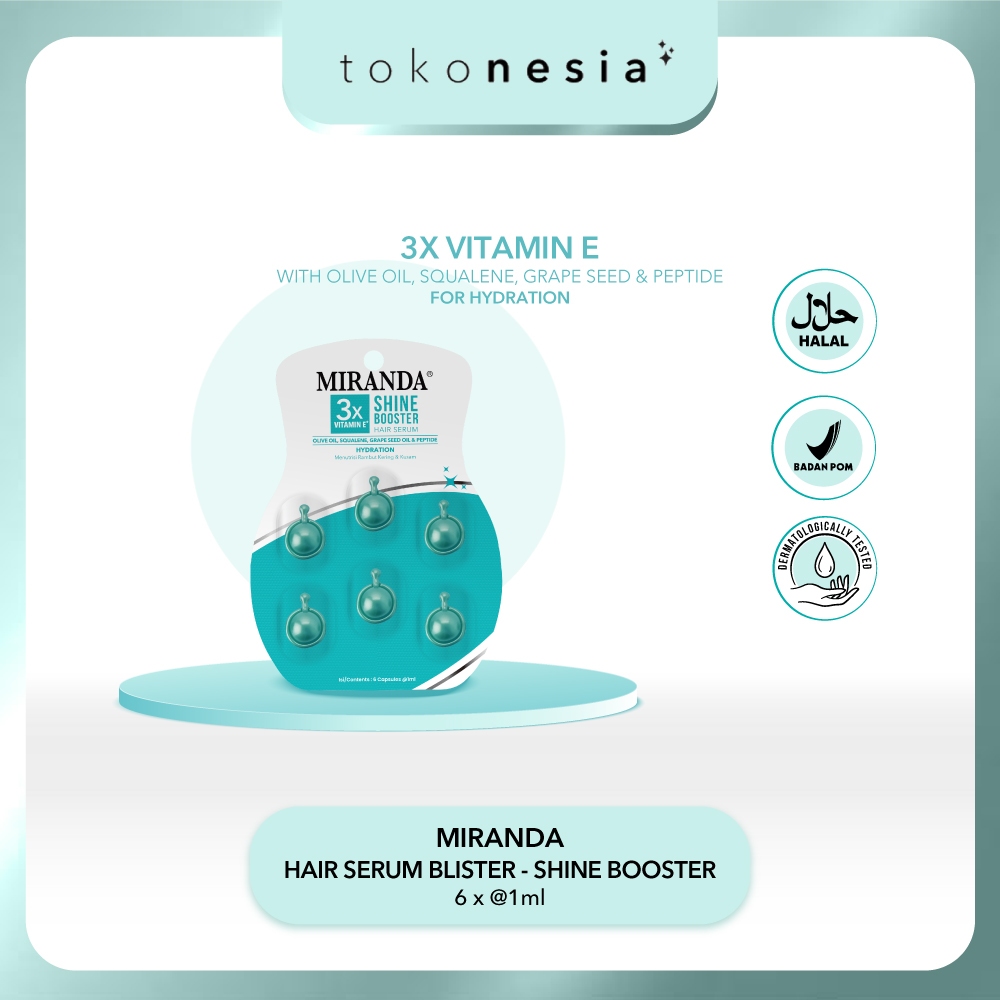 Jual Miranda Hair Vitamin | Serum (Vitamin Rambut) Blister 6x1ml ...