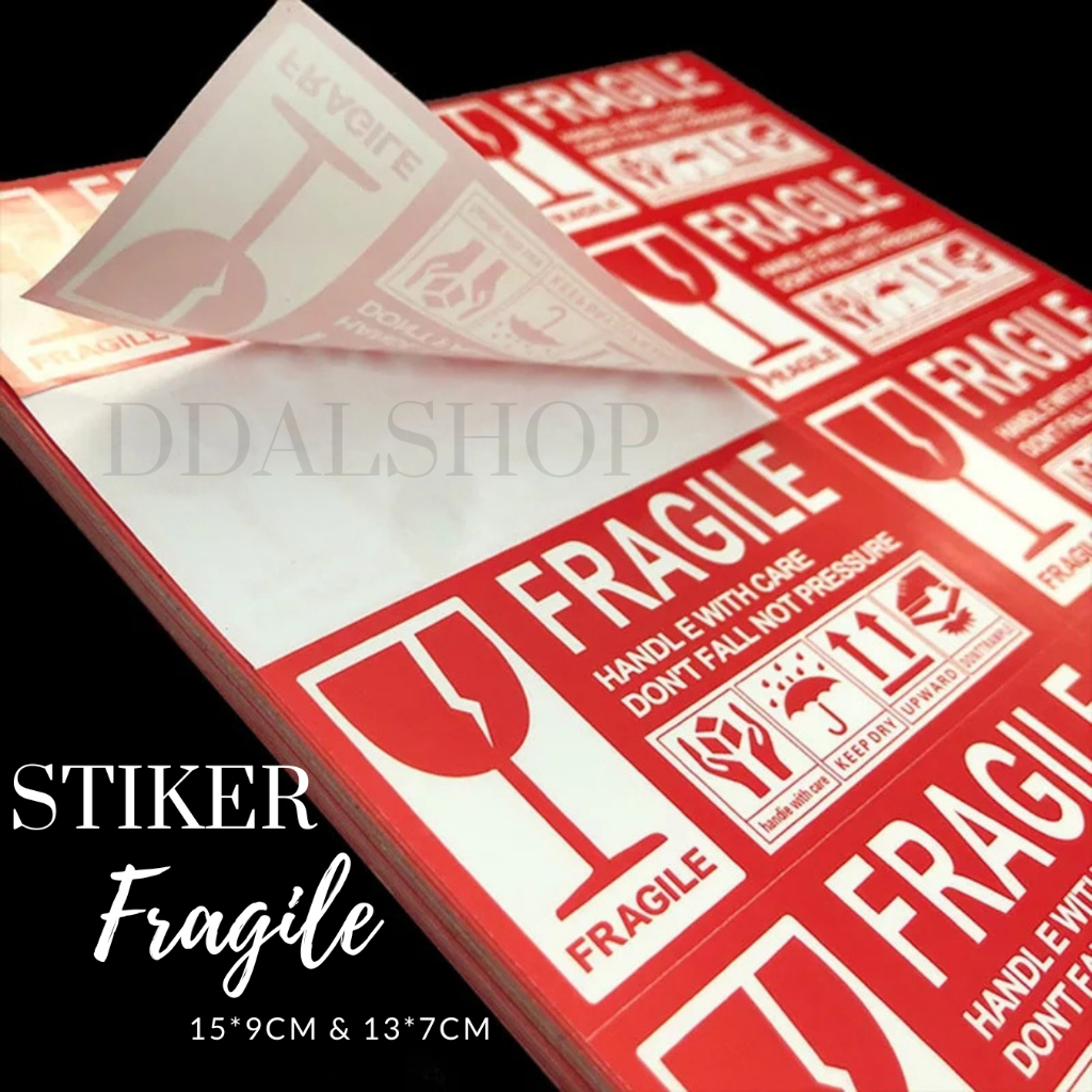 Jual Stiker Label Fragile Pelindung Pengamanan Paket Fragil Sticker ...
