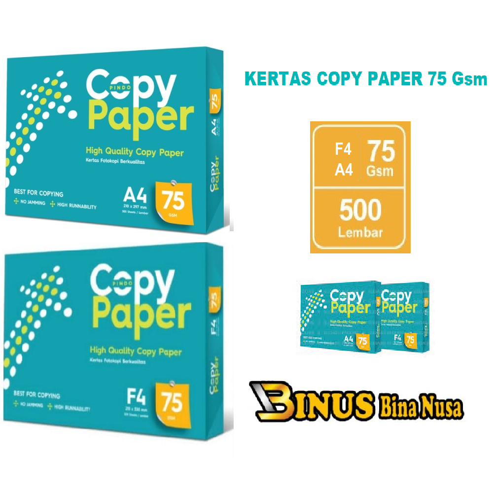 Jual Kertas HVS Copy Paper F4 A4 75 Gsm | Shopee Indonesia