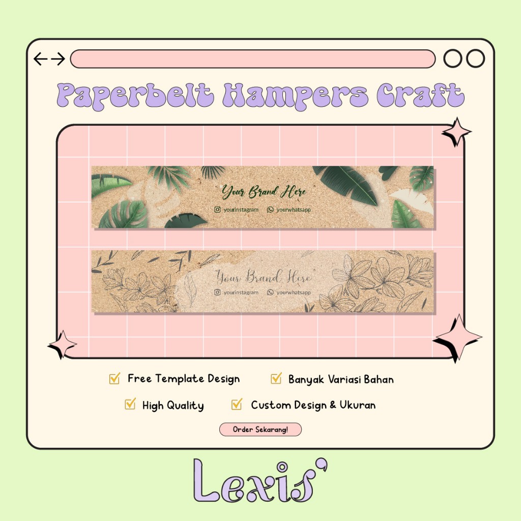 Jual Paper Belt Kraft/ Paper Sleeve / Label Segel Box / Packaging ...