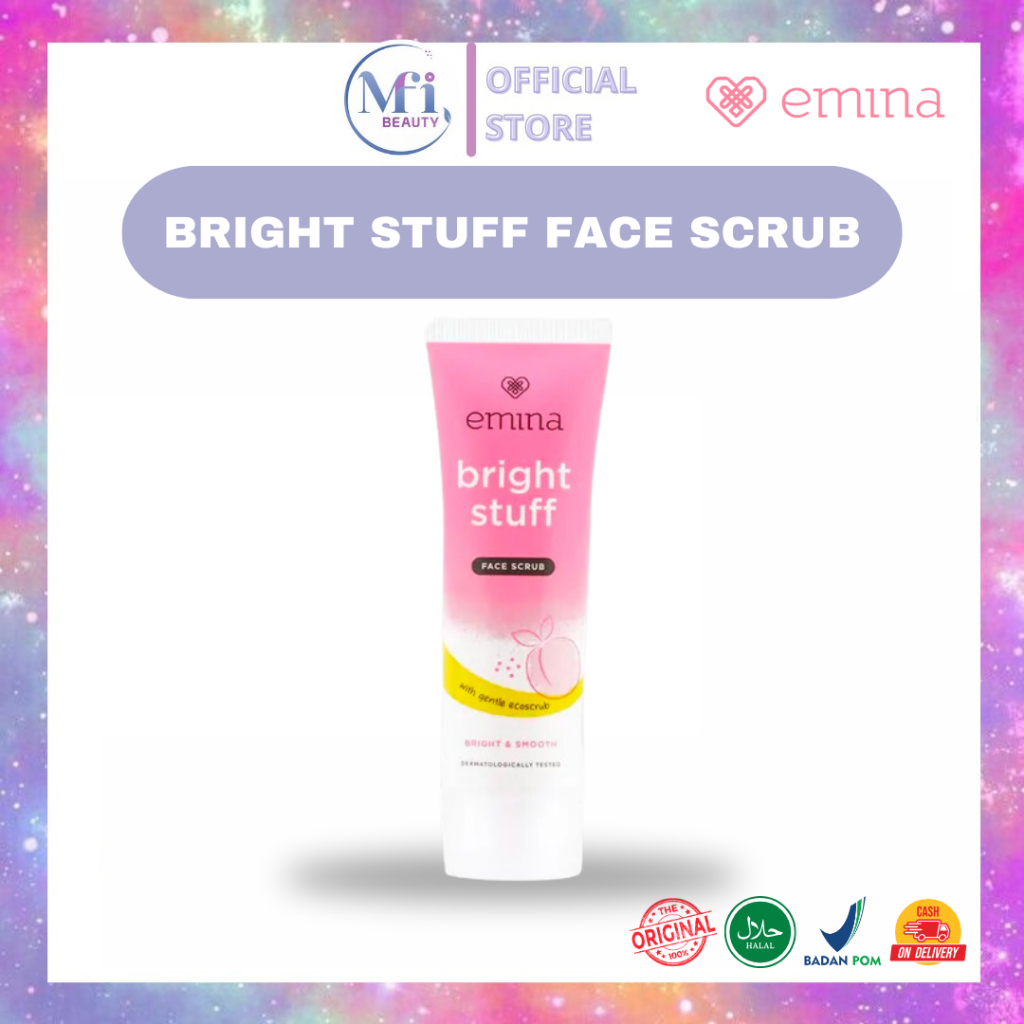 Jual MFI - Emina Bright Stuff Face Scrub l Netto 50 mL | Shopee Indonesia