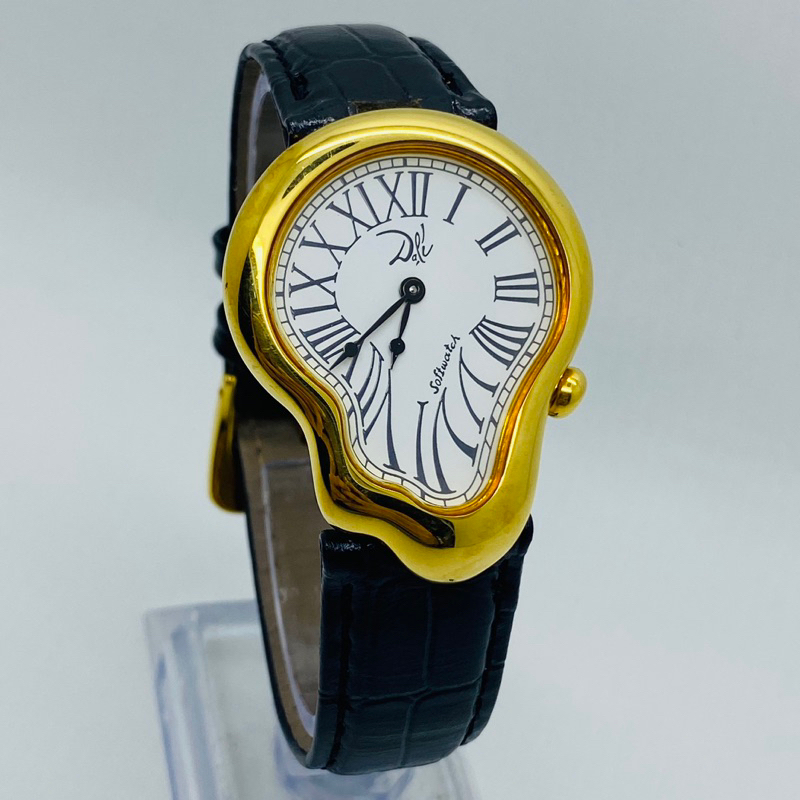 Jual Salvador Dali Softwatch White Dial Roman Index Swiss Made Gold ...