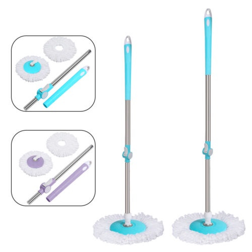 Jual Tongkat Handle Pel + Kain Spin Mop Alat Pel Lantai Set Mop Kain ...