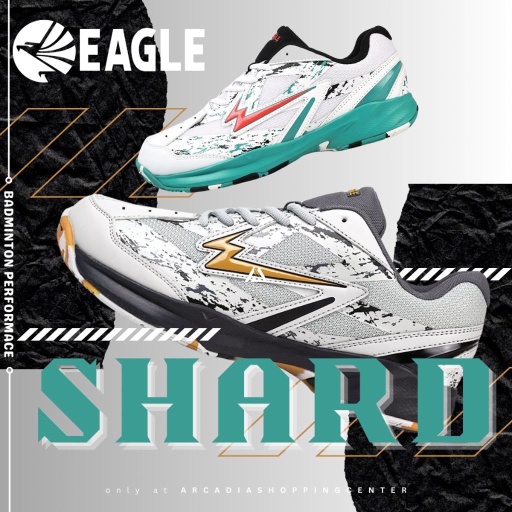 Jual EAGLE SHARD SEPATU OLAHRAGA BADMINTON BULUTANGKIS | Shopee Indonesia