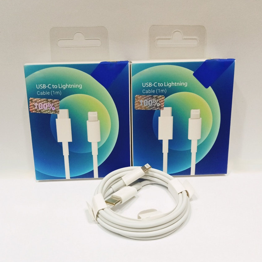 Jual Kabel Data Light 12 100% Usb Type-C To Light data cable 1meter ...