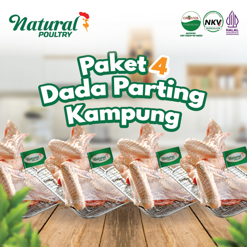 Jual Paket 4 Dada Ayam Kampung Asli (300 gram) - Natural Poultry ...