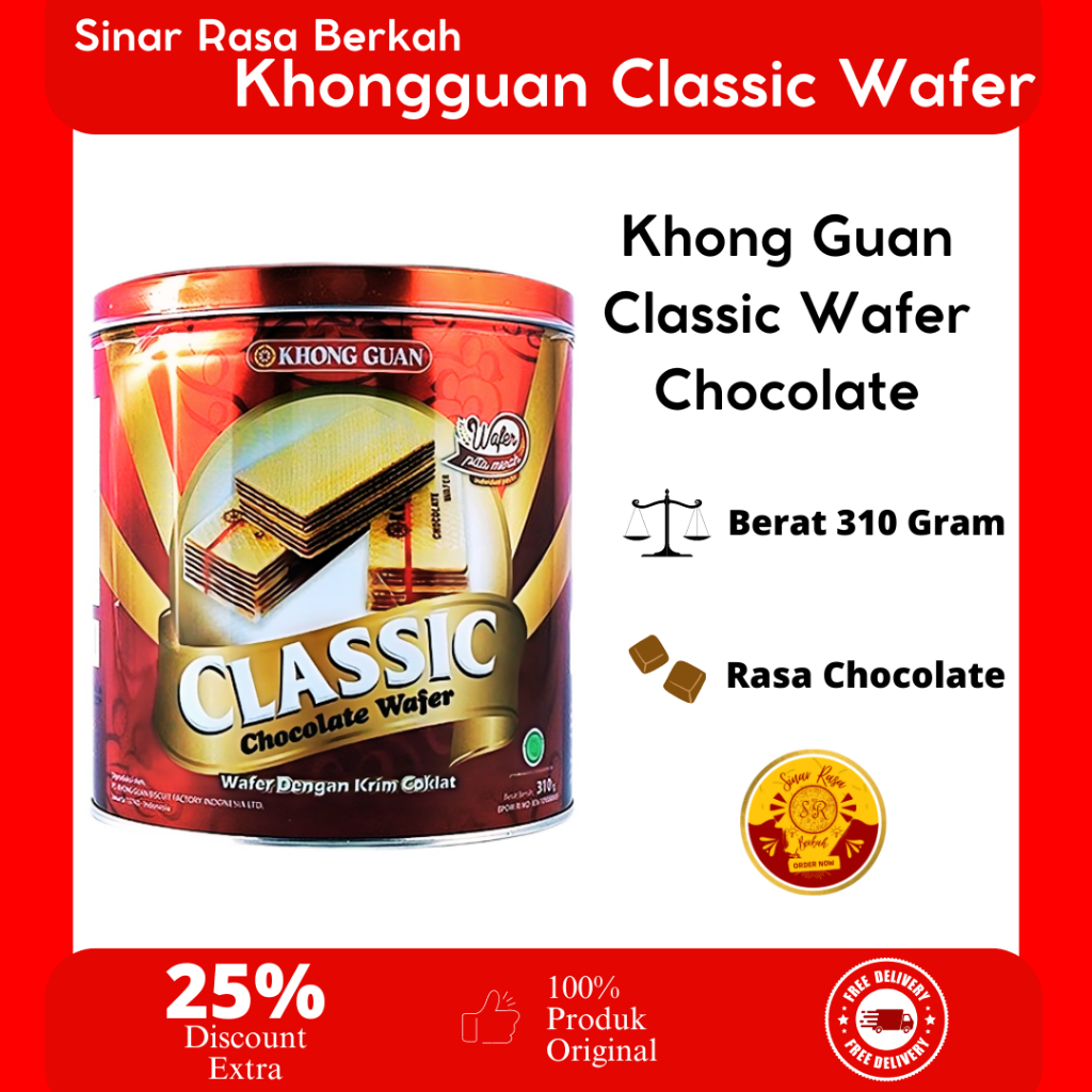 Jual Khong Guan Classic Wafer Kaleng 310 gram | Shopee Indonesia