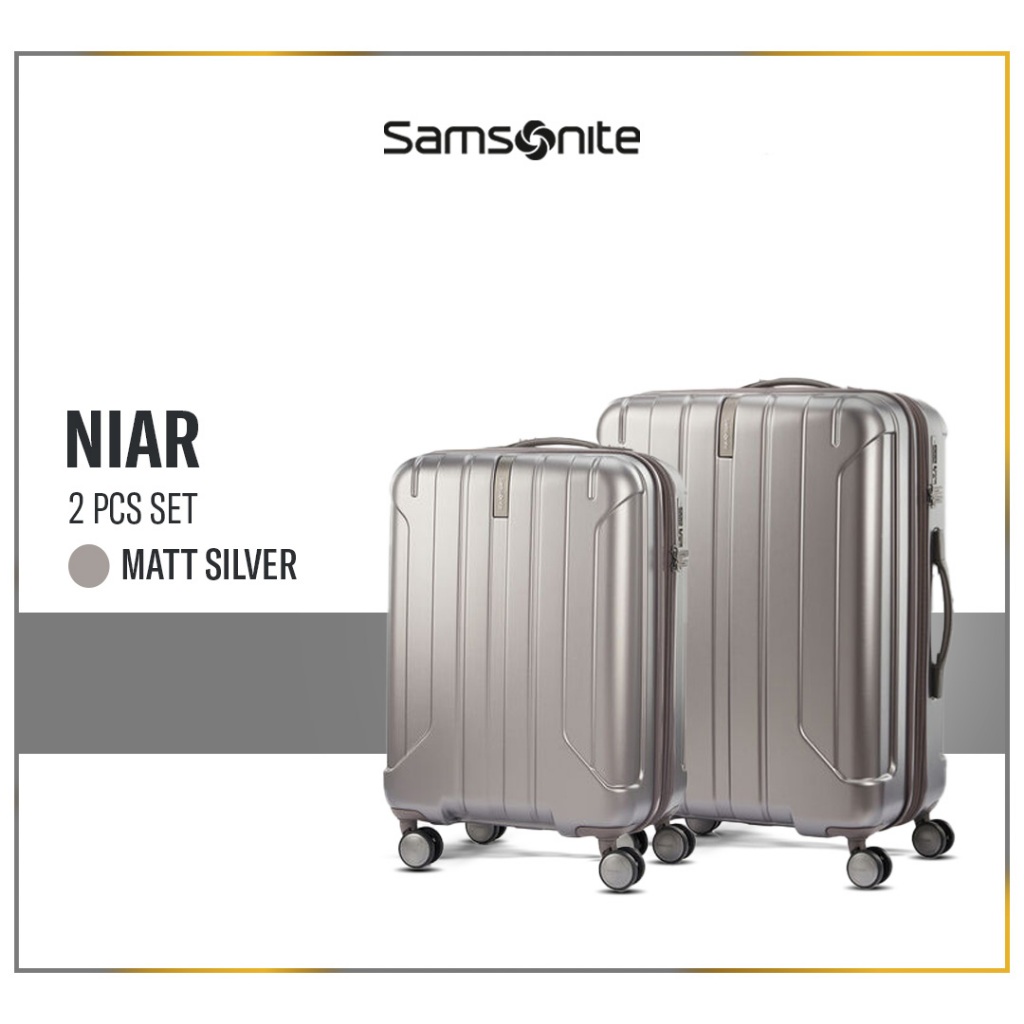Jual Samsonite Koper Hardcase Niar 2Pcs Set (20,24Inch) - Matt Silver ...