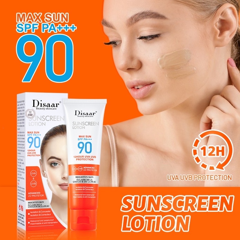 Jual Disaar Sunscreen Badan SPF60 PA+++ and SPF90++ Serum Sunscreen ...