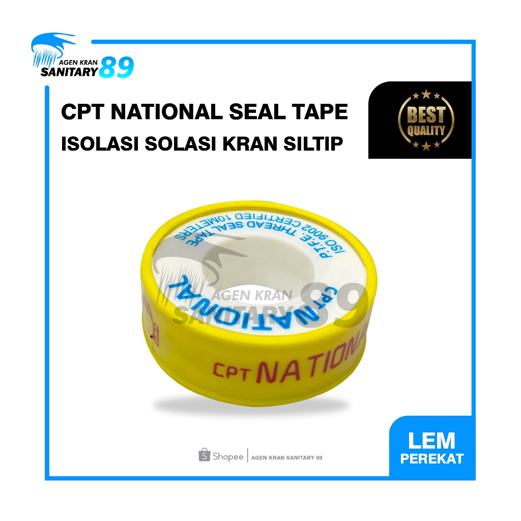 Jual CPT NATIONAL SEAL TAPE/LEM PEREKAT/SOLASI KRAN SILTIP | Shopee ...