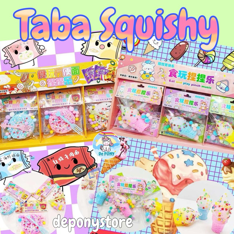 Jual Taba Squishy Mainan viral untuk motorik anak sanrioo animal food ...