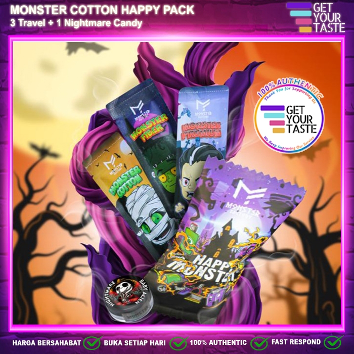 Jual Monster Cotton Happy Pack Edition Premium Fiber Nightmare Candy by ...