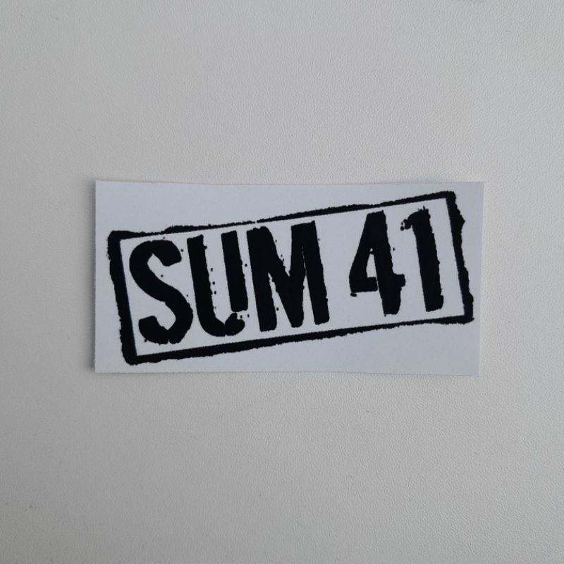 Jual Stiker Sum 41 Sticker Band Punk Rock Sticker Band Rock Pop Punk ...