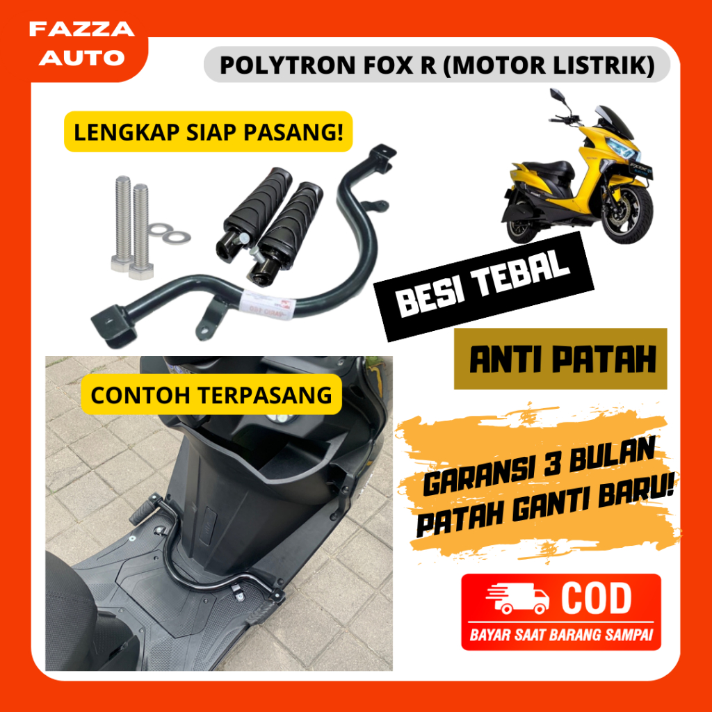 Jual FOOTSTEP DEPAN POLYTRON FOX R PAKET LENGKAP | Shopee Indonesia