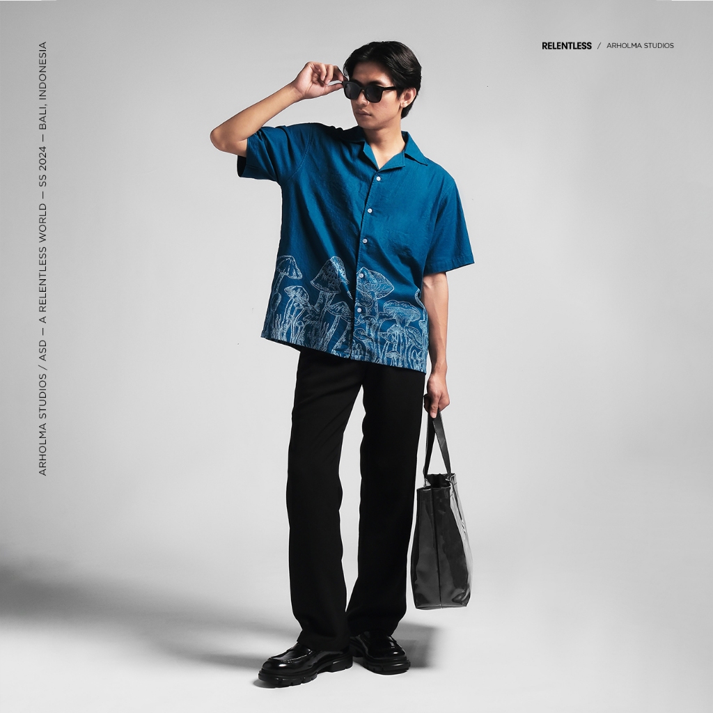 Jual Arholma Studios - Oversized Shirt 'Mushroom' Turqouise | Shopee ...