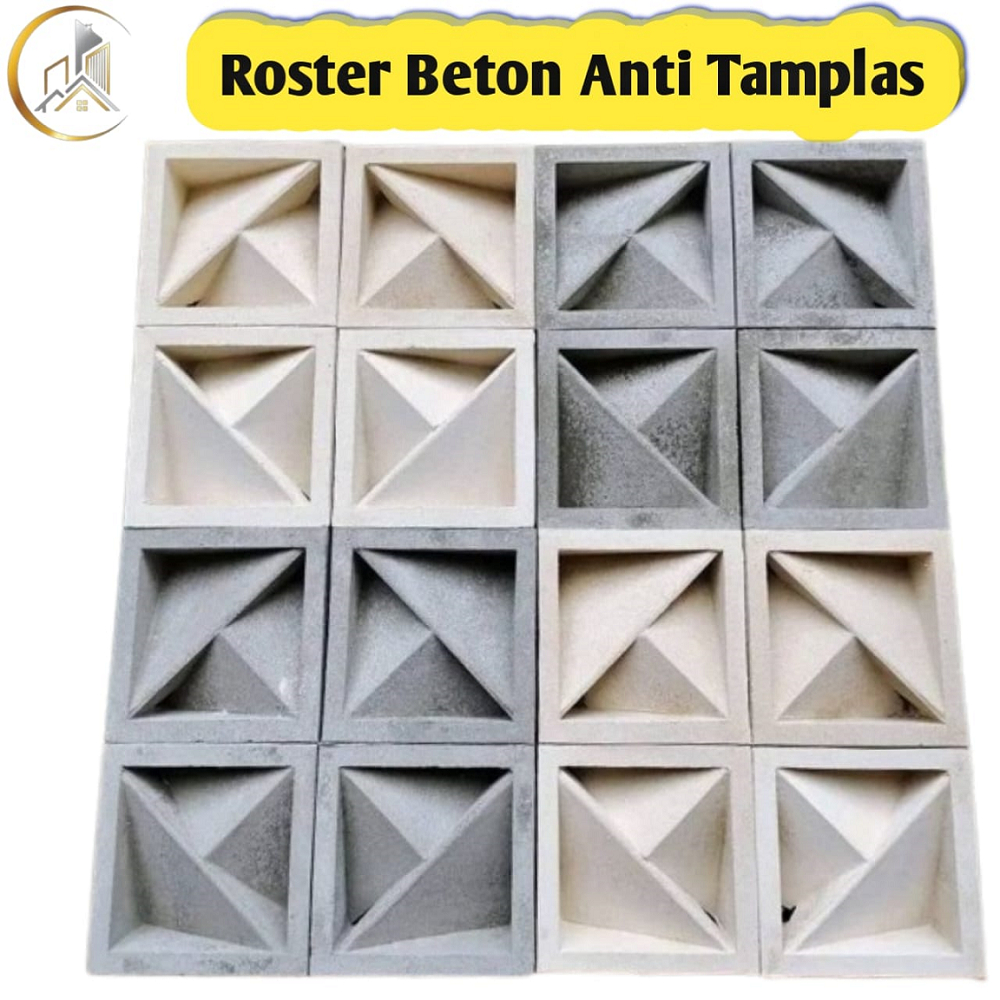 Jual Roster beton anti tampias putih (2 muka) - Abu-abu - Putih ...