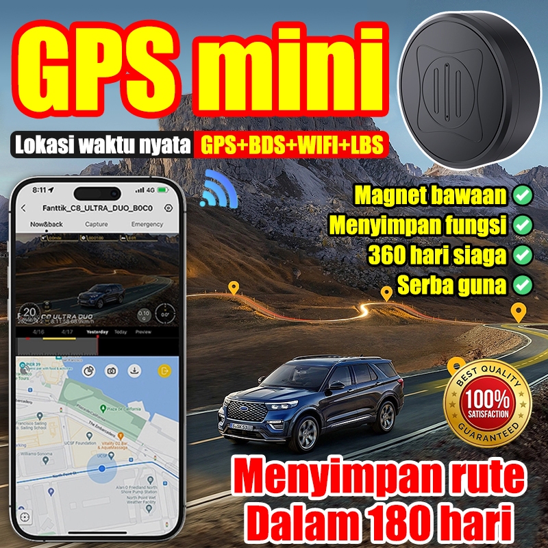 Jual 【Beli 1 gratis 1】gps mini pelacak lokasi Model terbaru GF10 2024 ...