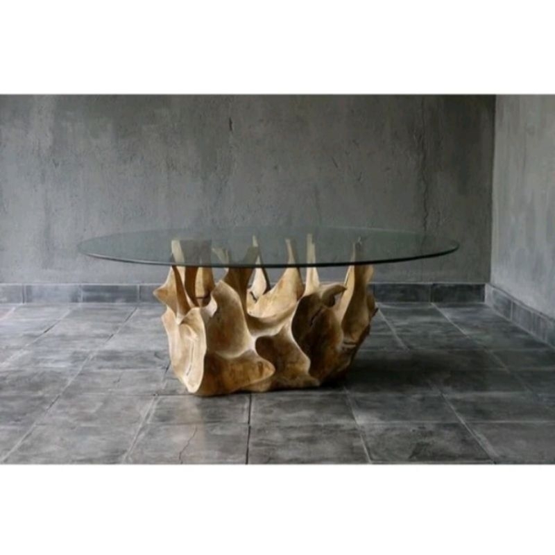 Jual MEJA AKAR JATI MINIMALIS MODERN MEJA AKAR KAYU JATI MEWAH | Shopee ...