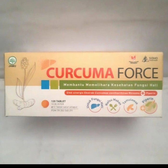 Jual CURCUMA FORCE PER BOX ( 1 Box Isi 10 Blister @ 12 Tablet ...