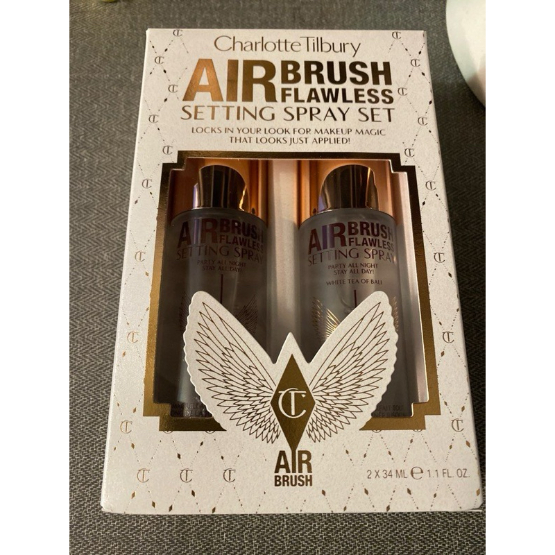 Jual Charlotte Tilbury Airbrush Flawless Setting Spray Kit | Shopee ...