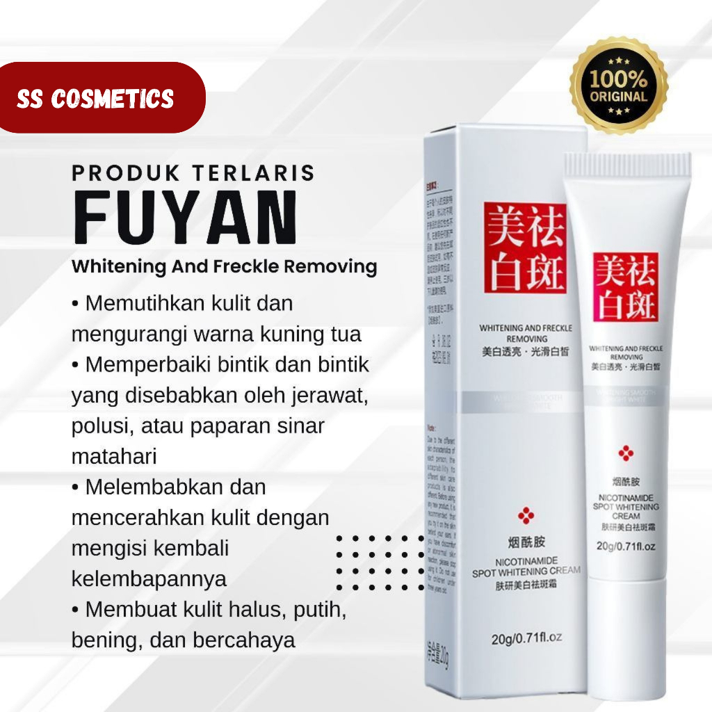 Jual Fuyan Andorheal Whitening And Removing Cream Penghilang Flek Hitam ...