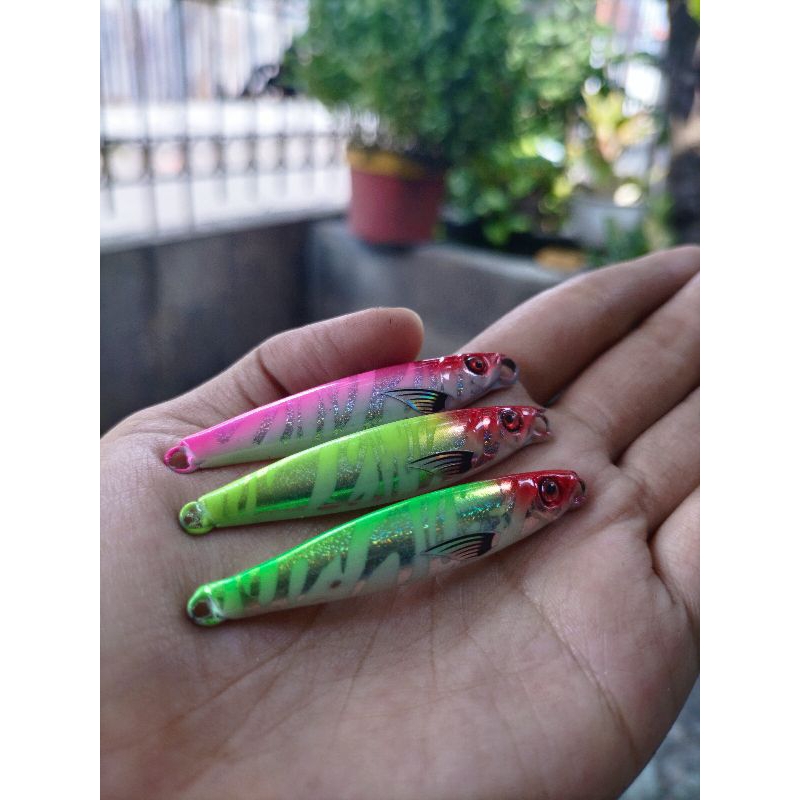 Jual micro jig jigpara slim 10gr-15gr full gid zebra | Shopee Indonesia