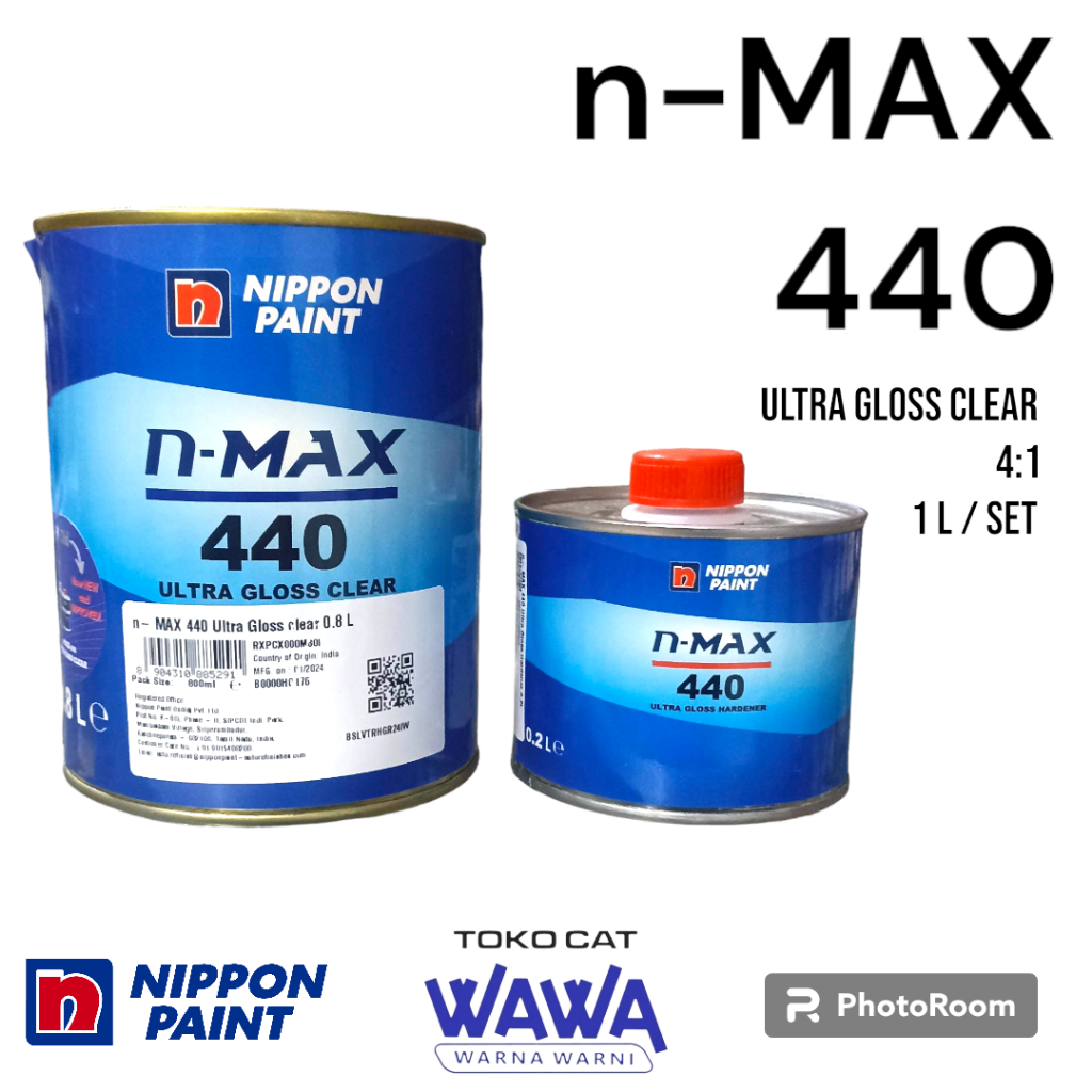 Jual CLEAR PU 2K n-Max 440 ultra gloss clear nippon paint thailand ...