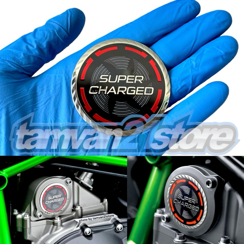 Jual SUPER CHARGED EMBLEM STICKER TURBO SUPERCHARGED NINJA H2 ORIGINAL KAWASAKI | Shopee Indonesia