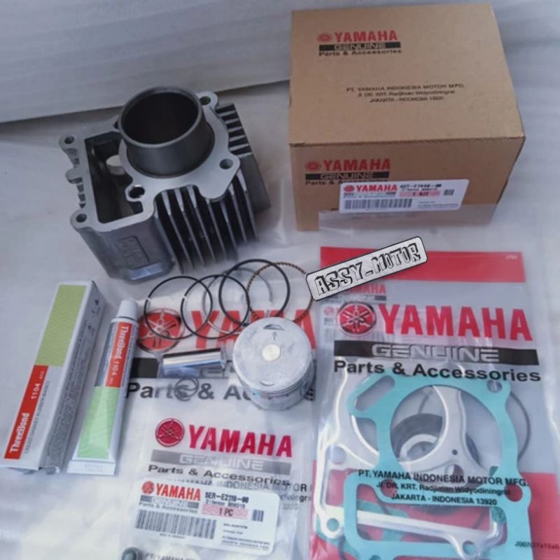 Jual Blok Seher Komplit (4ST) +Topset+Seal Klep+Lem Yamaha Crypton Vega R Lama | Shopee Indonesia