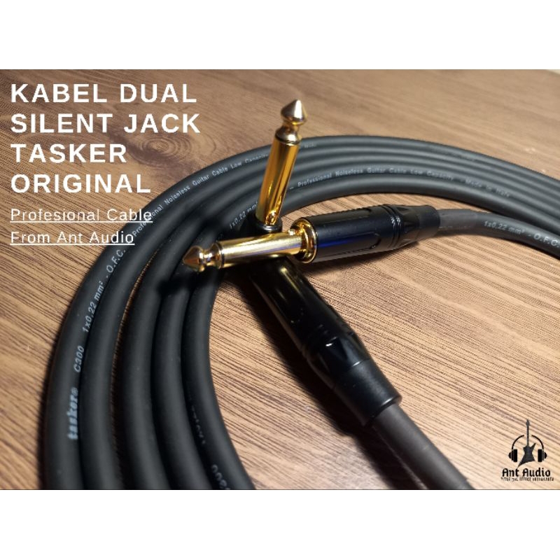 Jual Kabel Silent Dual Jack TASKER Original Made In Italy | Ant Audio ...