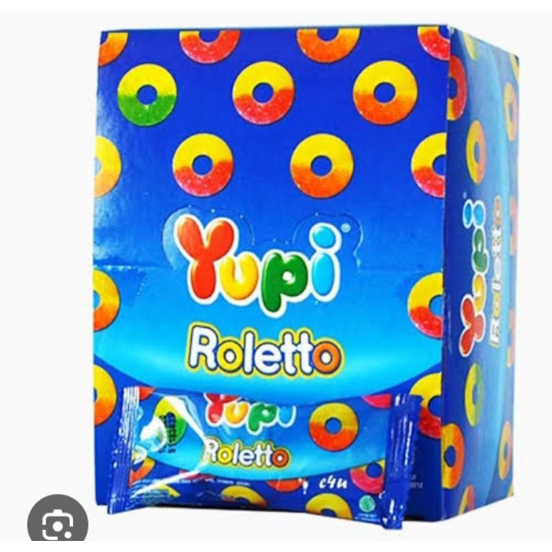 Jual PERMEN YUPI ROLETTO (1 BOX ISI 12 PCS) | Shopee Indonesia