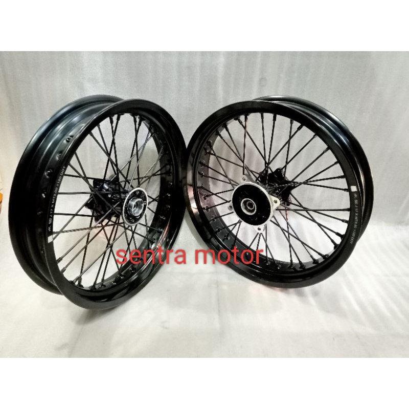 Jual velg jari jari KLX dan crf sudah rakit TK racing 300/350/17 ...