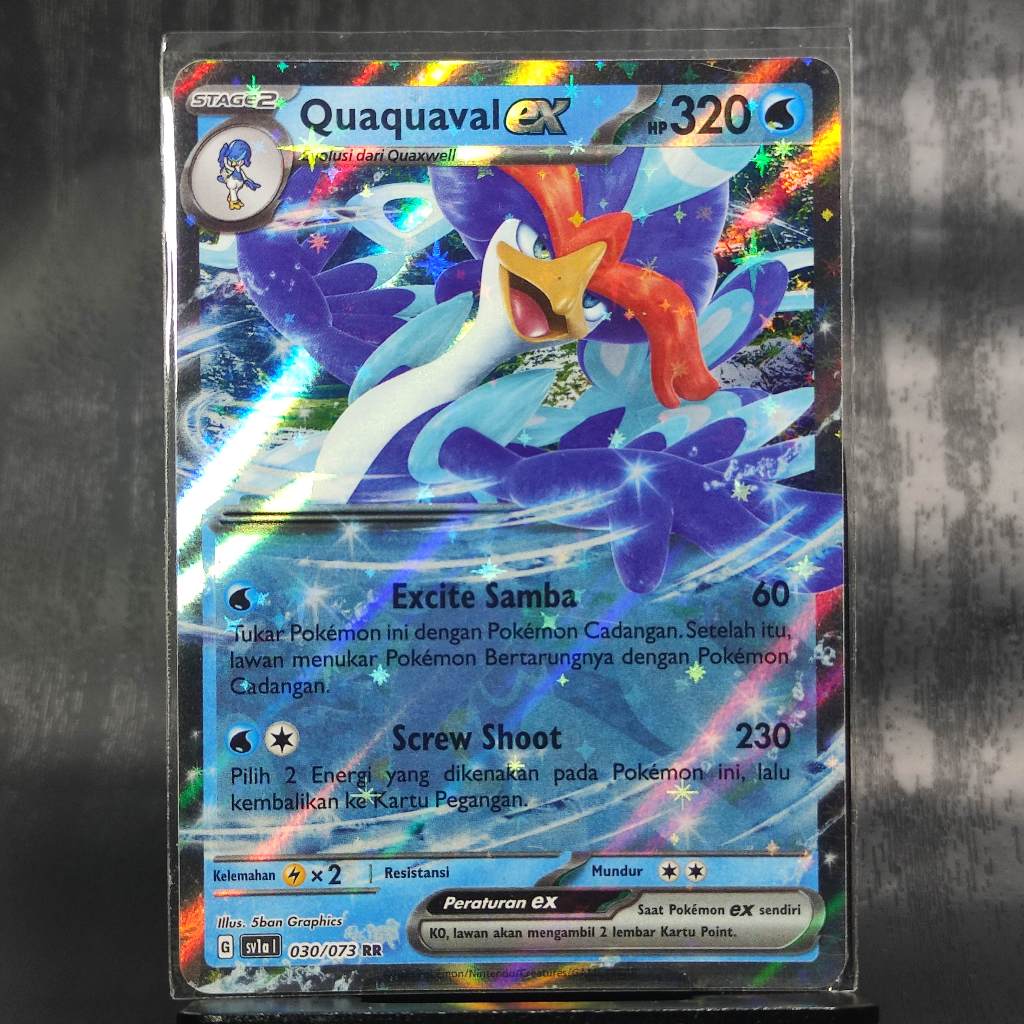 Jual Quaquaval EX RR - AIR - Pokemon No #0914 Gen9 - KARTU sv4a sv1a ...