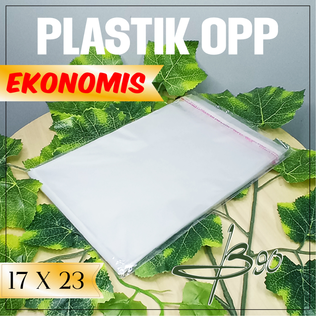 Jual Plastik OPP Ekonomis 17x23cm Plastik Seal/Lem 17x23cm Isi 100 lbr ...