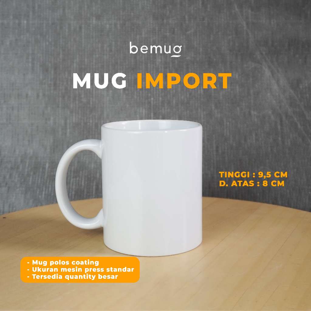 Jual Mug Import Polos Coating Sublim Press Digital | Shopee Indonesia
