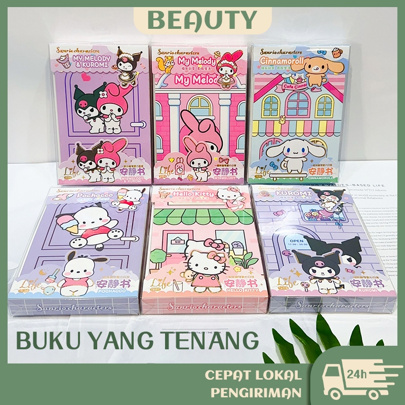 Jual Kuromi Cinnamoroll Buku Quiet Book DIY Mainan Sanrio Mainan ...