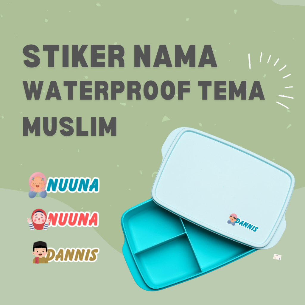 Jual Stiker Nama Label Custom Waterproof - Sticker Barang Benda Custom ...